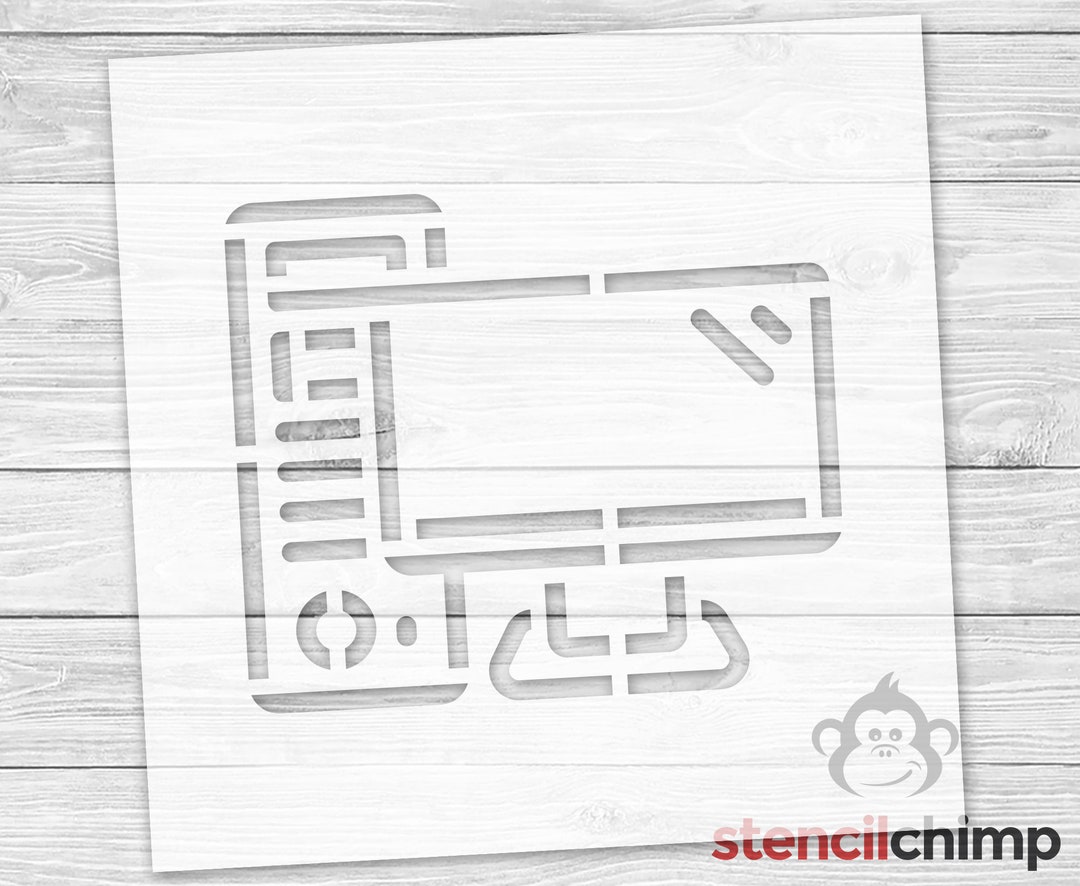 Computer Stencil | Desktop Computer Stencil for DIY Pallet Art | Tech ...