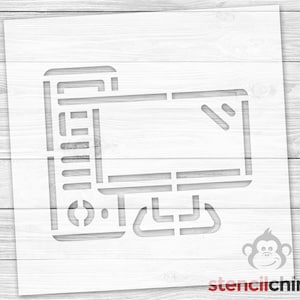 Computer Stencil | Desktop Computer Stencil for DIY Pallet Art | Tech ...