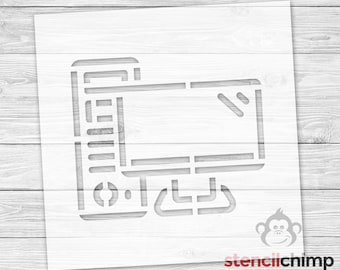 Computer Monitor Stencil, Reusable State Stencil, Art Stencil, DIY ...