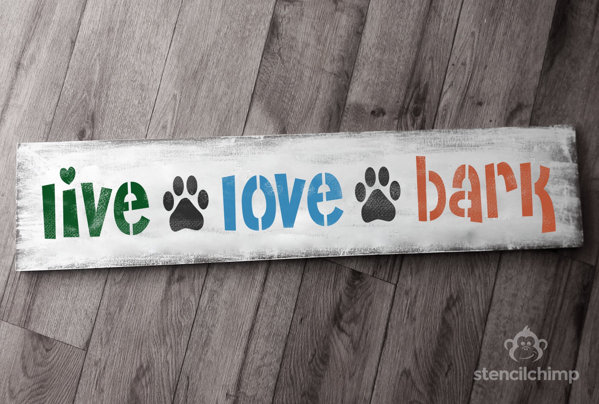 Live Love Bark Stencil Dog Stencil Pet Stencil for Wood - Etsy