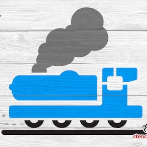 Train Stencil | Steam Engine Stencil for Nursery or Playroom ...