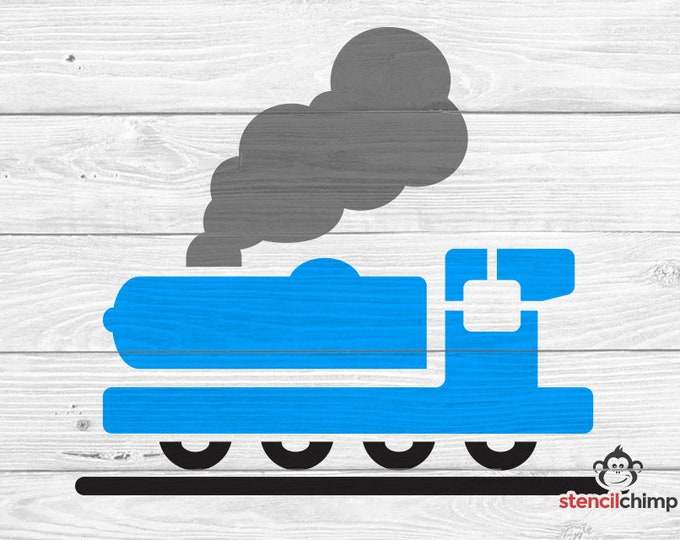 Train Stencil | Steam Engine Stencil for Nursery or Playroom ...
