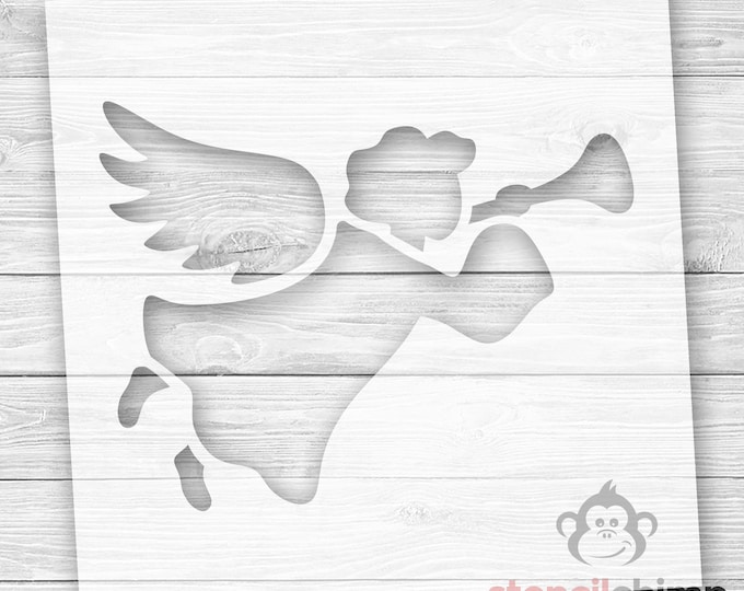 Christmas Shapes Stencil Herald Angel Select Size STCL1549 by Studior12 ...