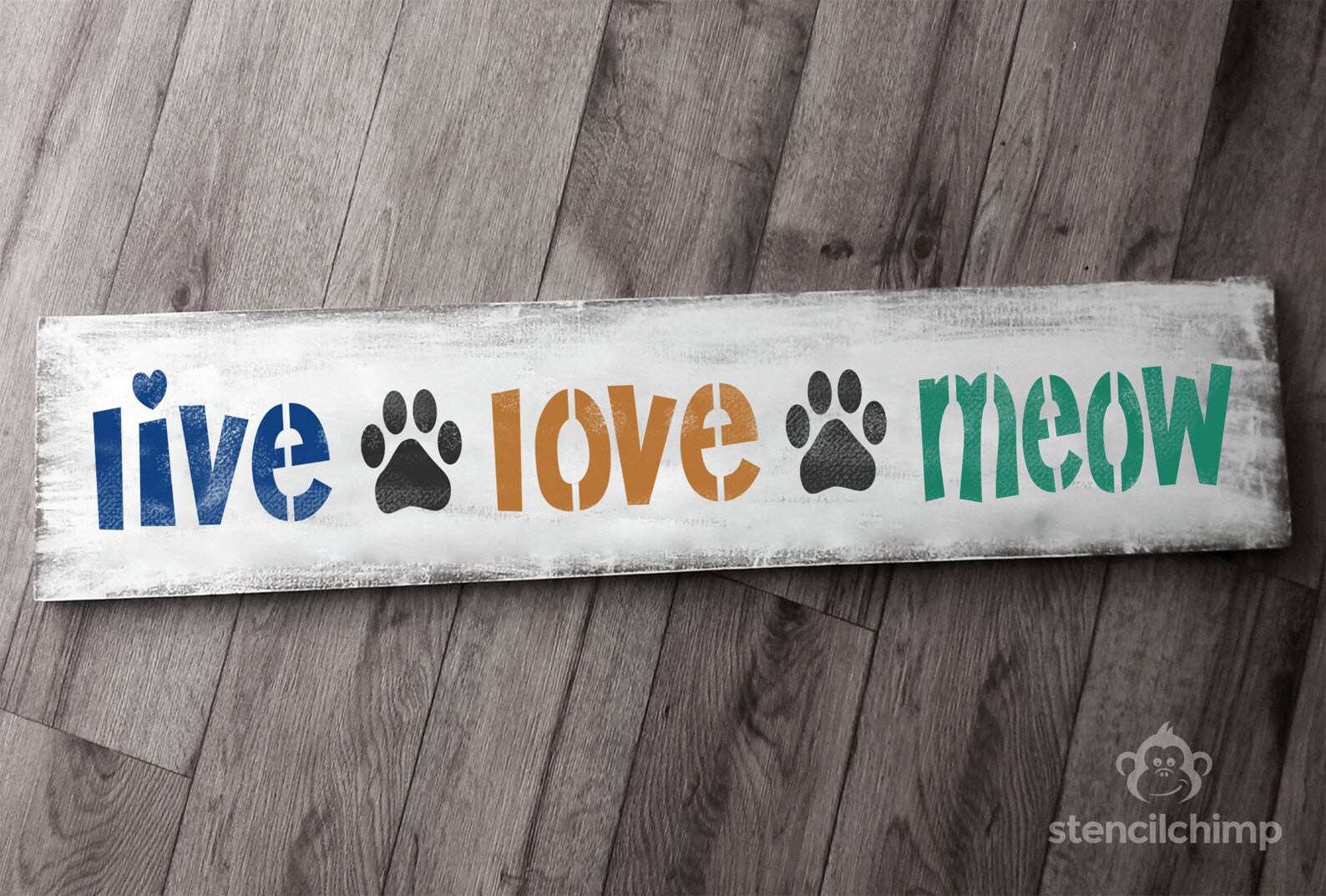 Live Love Meow Stencil Cat Stencil Pet Stencil for Wood - Etsy