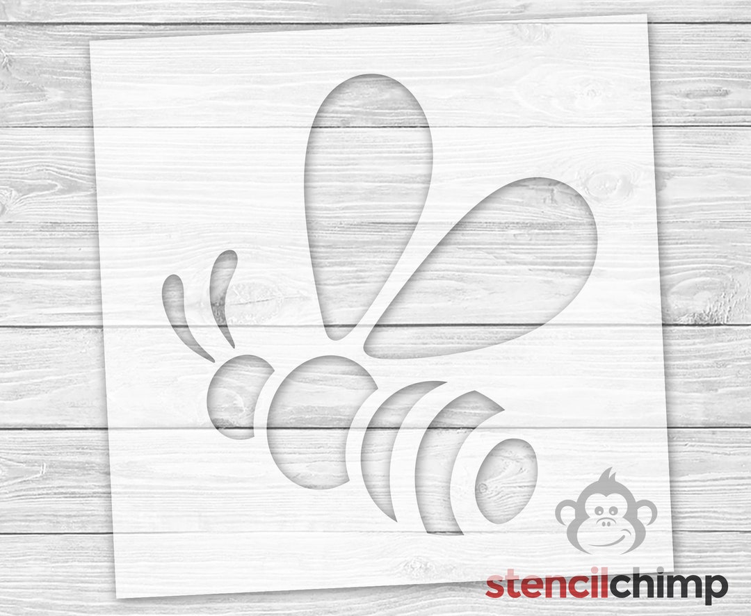 Bumble Bee Stencil | Cute Bee Stencil for Kids Room | Bee Stencil for ...
