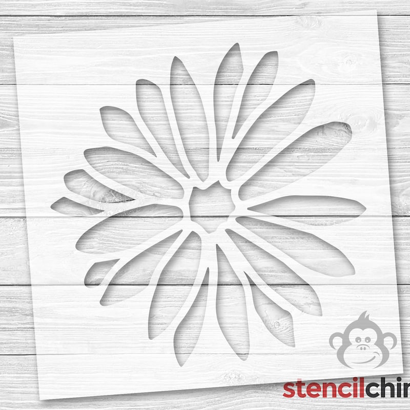 Daisy Stencil - Etsy