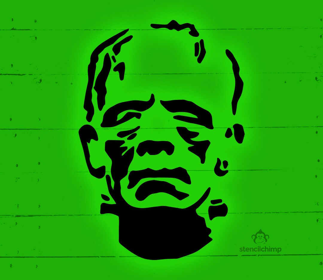 Scary Frankenstein | Halloween Stencil | Pumpkin Stencil | Halloween ...