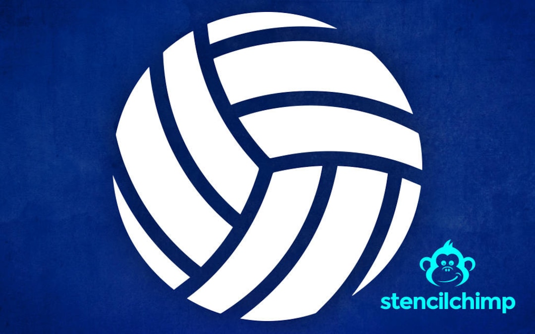 Volleyball Stencil | Sport Stencil | Ball Stencil | Stencil for Sport ...
