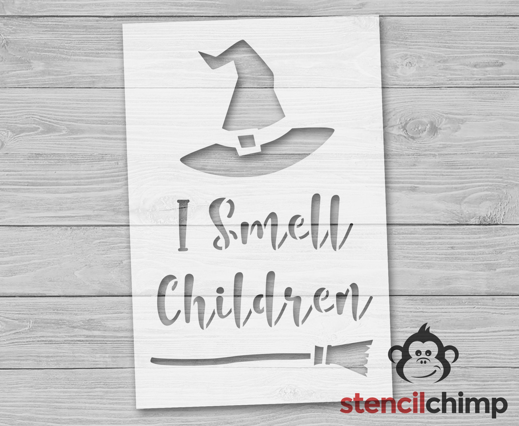 Stencil I Smell Children Stencil Witch Hat Stencil Trick or - Etsy