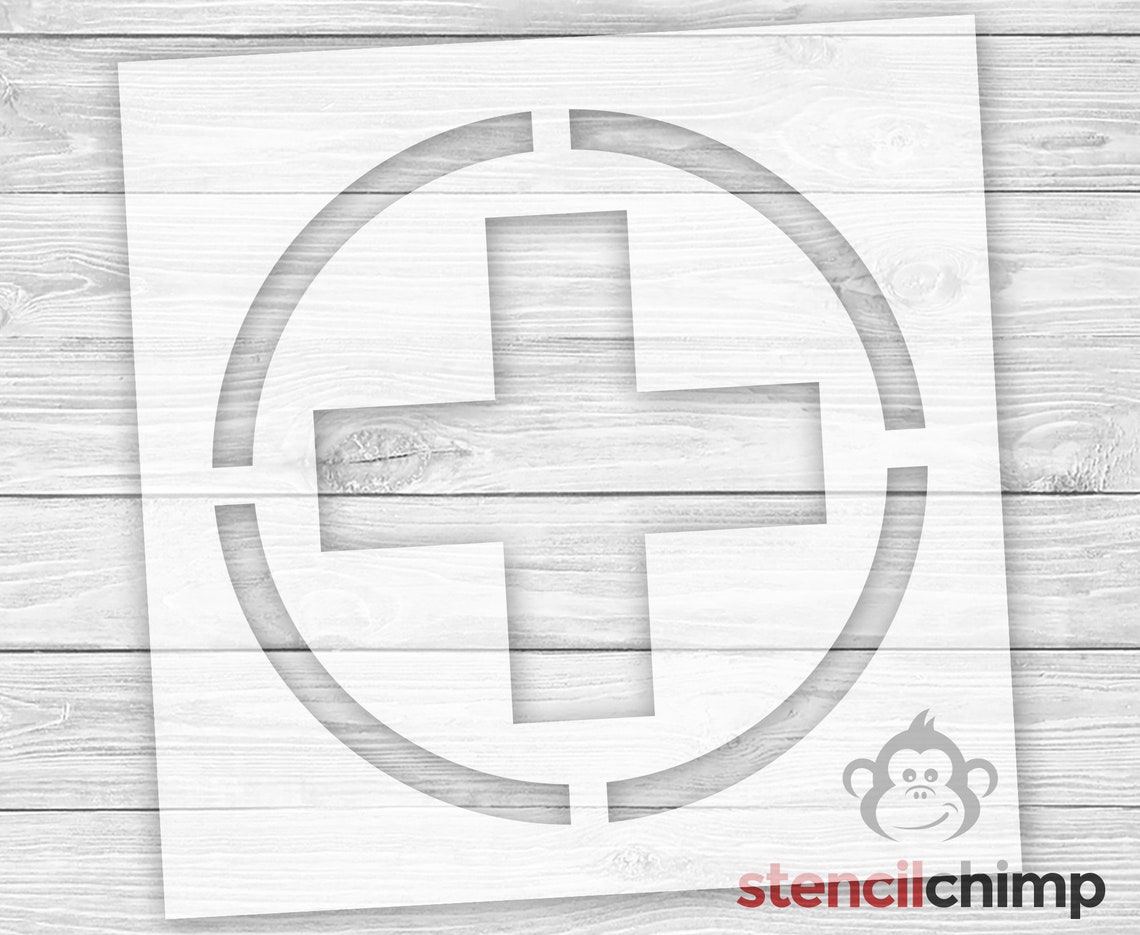 Medical Stencil | Red Cross Stencil | Medical Cross Stencil | First Aid ...