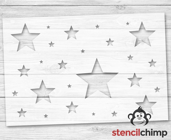 Stars in the Sky Stencil Little Star Stencil Cute Stencil - Etsy