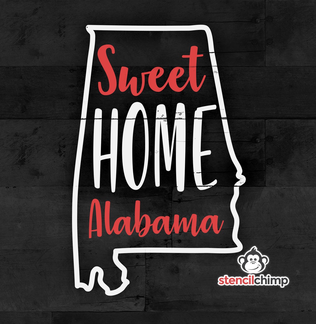 Sweet Home Alabama Stencil | Alabama State Stencil | Diy ONE TIME USE ...