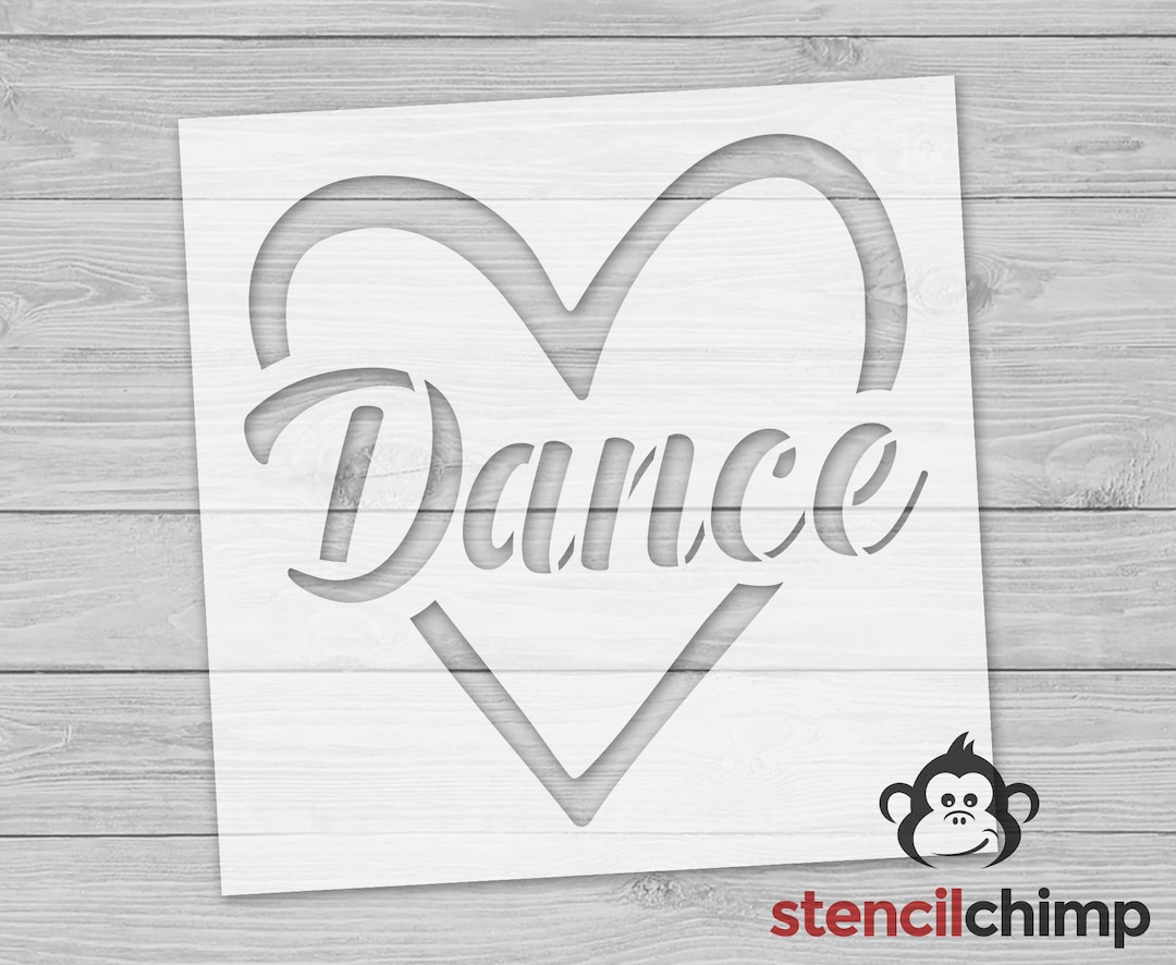 Dance Stencil, Stencil for Dance Lover, Gift for Dancer, Recital Gift ...