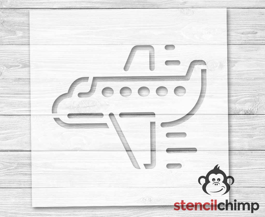 Airplane Stencil | Plane Stencil | Nursery Art | Playroom | Baby Shower ...