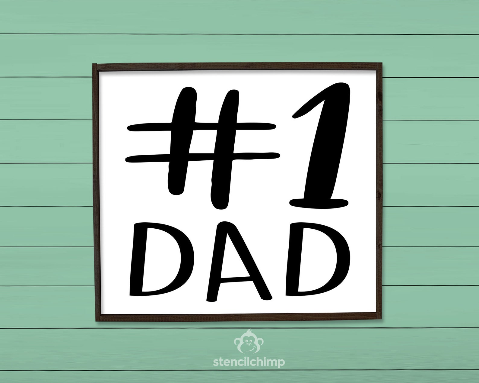 Stencil Number 1 Dad Stencil Father's Day Stencil Gift - Etsy UK