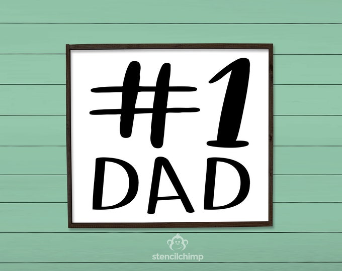 Happy Father's Day I Heart Dad Stencil by Studior12 Reusable Mylar ...