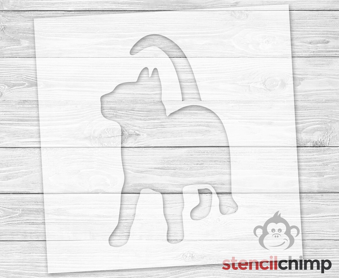 Cat Stencil | Walking Cat Stencil | Cat Lover Stencil | Animal Lover ...