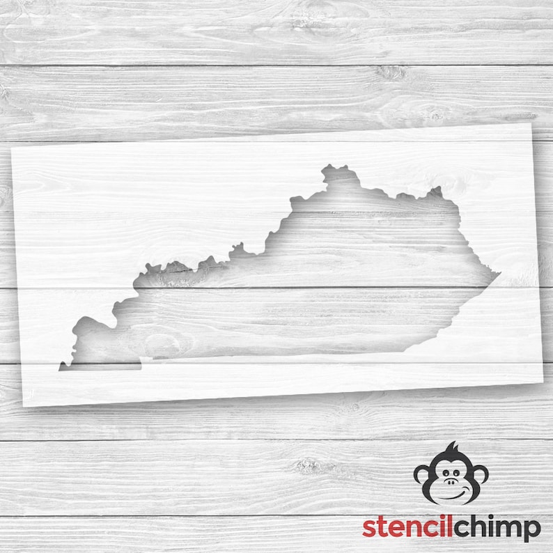 Kentucky State Outline Stencil | KY State Stencil | DIY Art Stencil ...