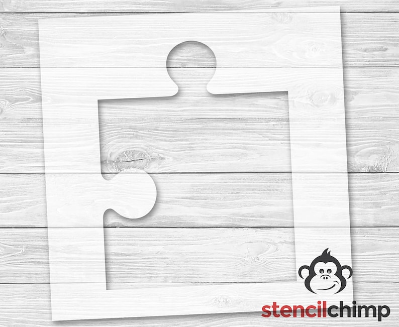 Corner Puzzle Piece Stencil Puzzle Stencil Autism Stencil - Etsy