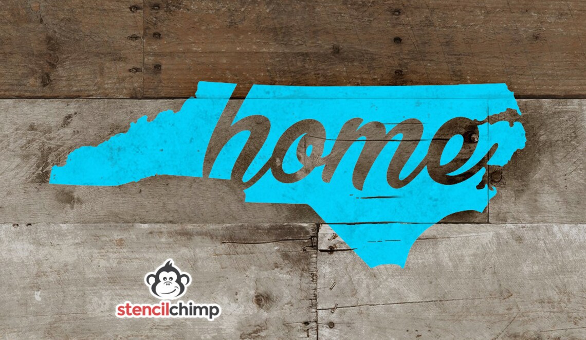 Stencil, North Carolina Stencil | Home is North Carolina | State ...