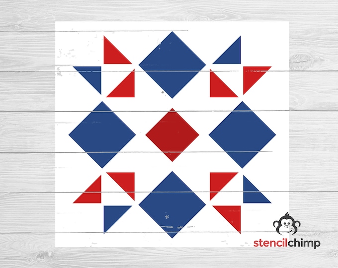 Barn Quilt Stencil Farmhouse Stencil DIY Stencil for Wood Sign Barn Quilt Pattern Stencil ...