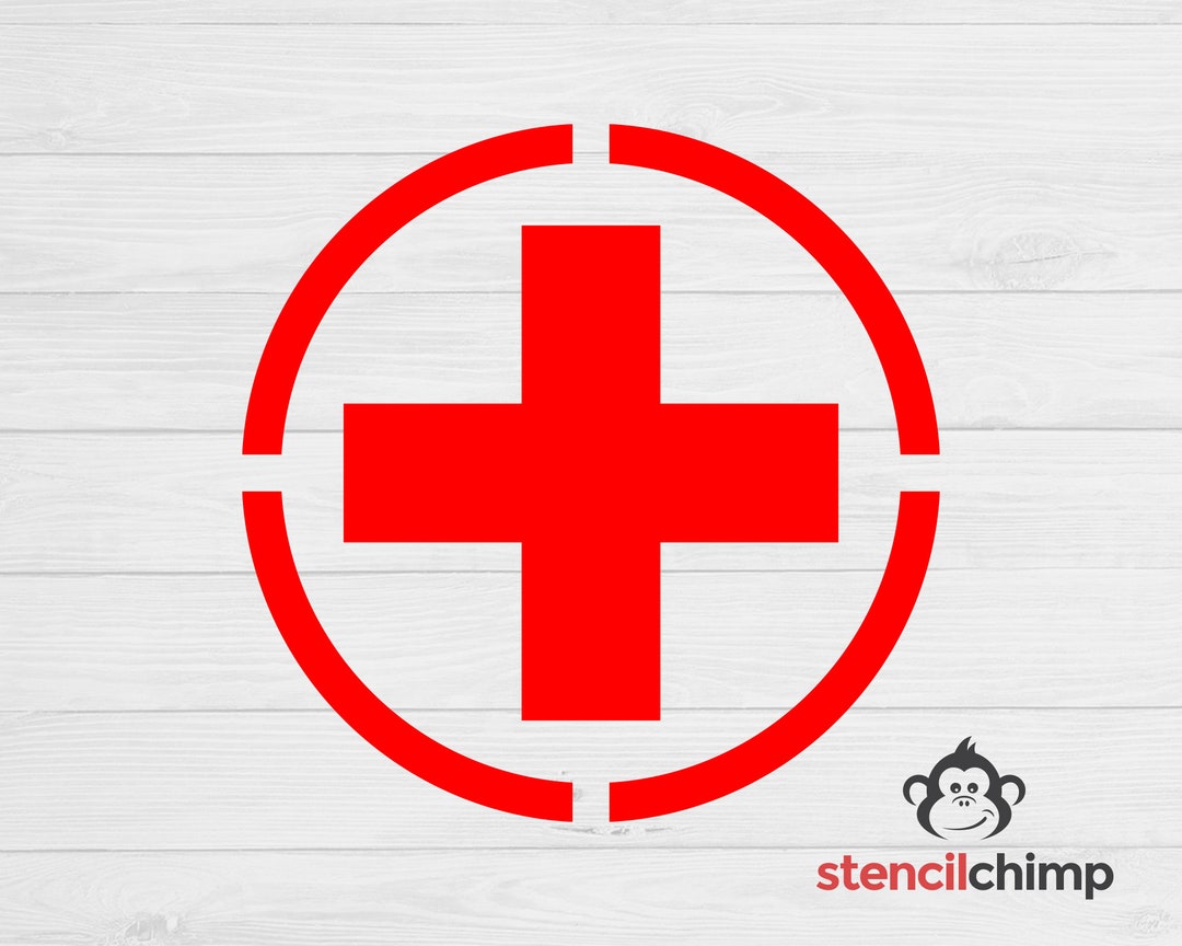 Medical Stencil | Red Cross Stencil | Medical Cross Stencil | First Aid ...