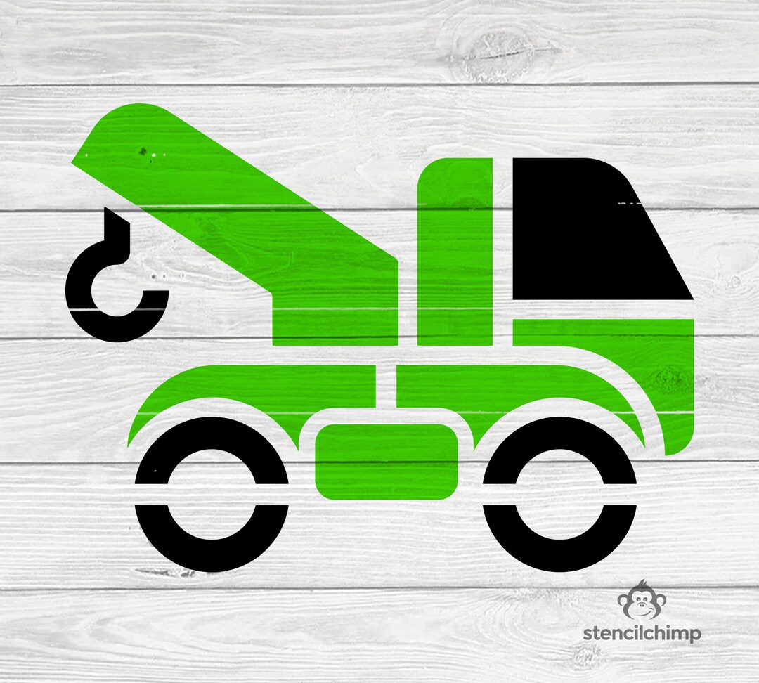 Tow Truck Stencil | Construction Stencil for Kids Room Stencil ...