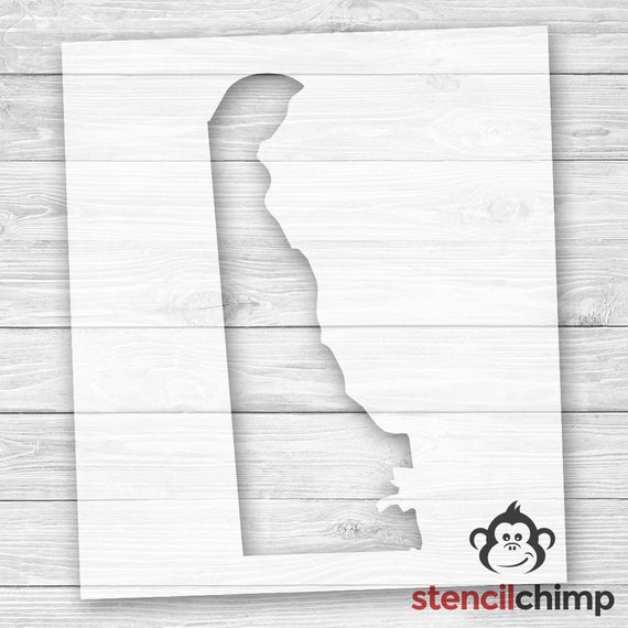 Delaware State Outline Stencil DIY Pallet Art Delaware | Etsy