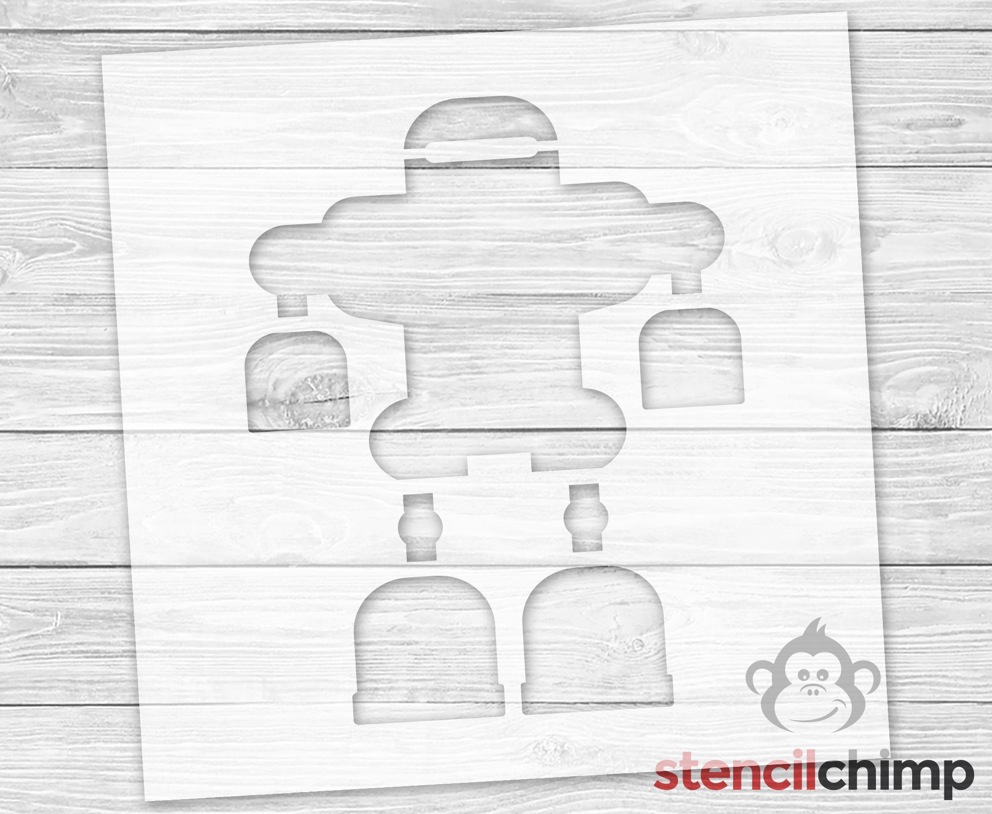 Robot Stencil Kid Stencil Nursery Art Playroom Baby - Etsy