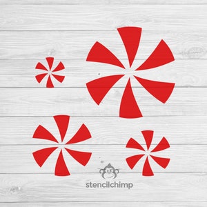 Stencil, Peppermint Stencil, Christmas Stencil, Peppermint Candy ...