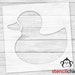 Rubber Duck Stencil | Bathroom Stencil | Duck Stencil for Kids Room ...
