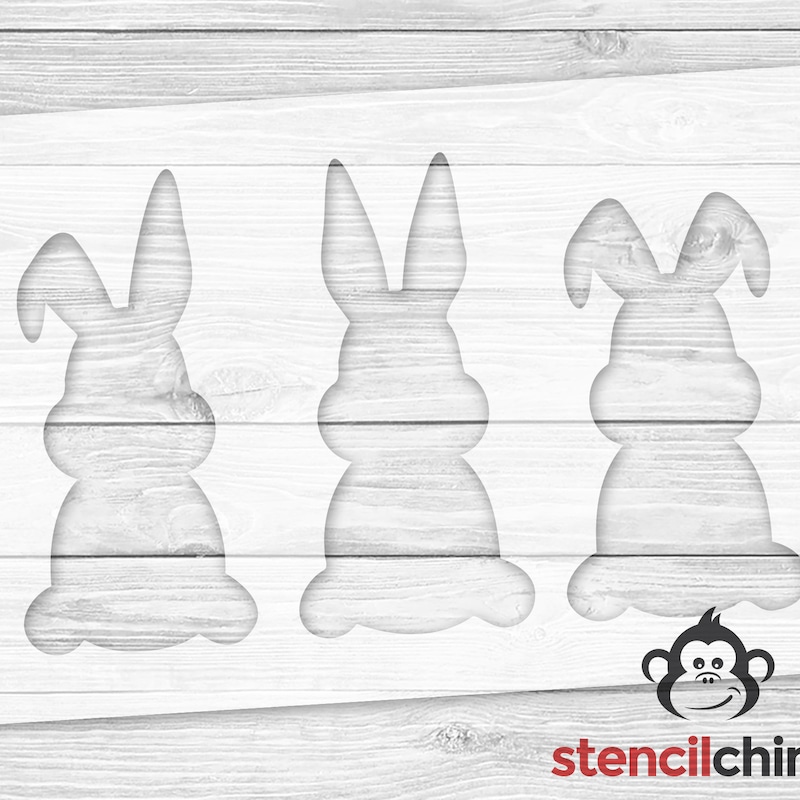 Rabbit Stencil - Etsy