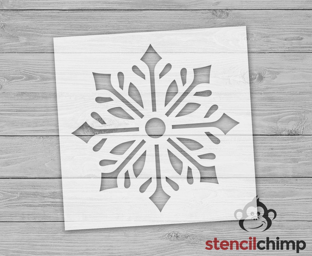 Snowflake Stencil for Winter Decor, DIY Christmas Crafting Stencil for ...