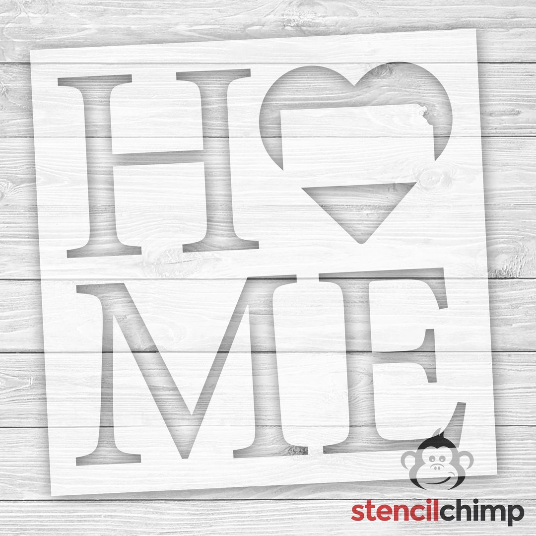 Kansas State Stencil | Kansas Stencil | Home Stencil | KS Pride | Map ...