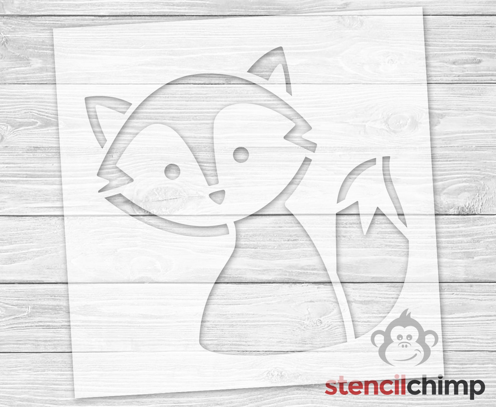 Cute Fox Stencil | Forest Animal Stencil | Fox Decor for Kids Room ...