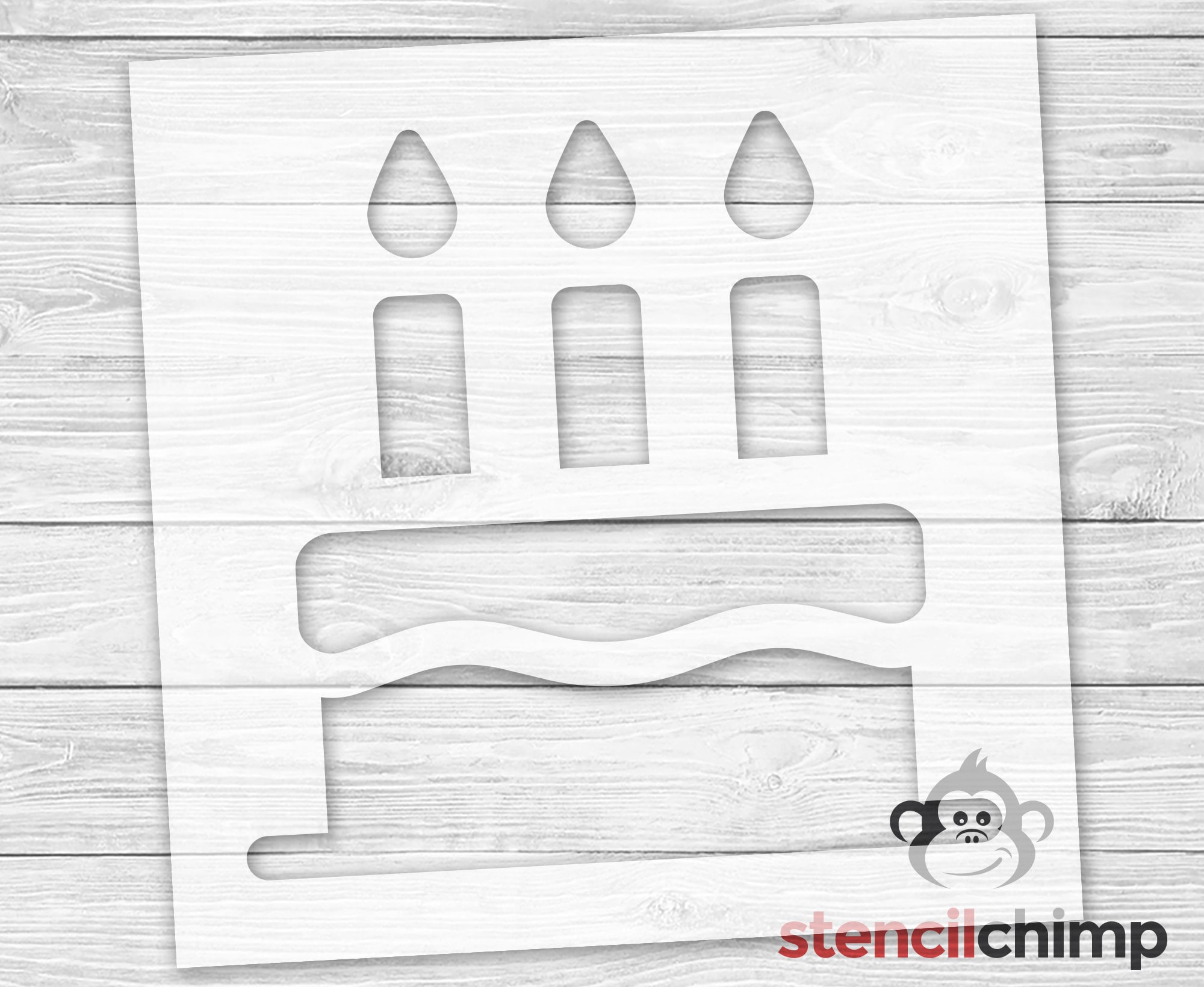 Birthday Cake Stencil Birthday Party Stencil Cake Stencil | Etsy