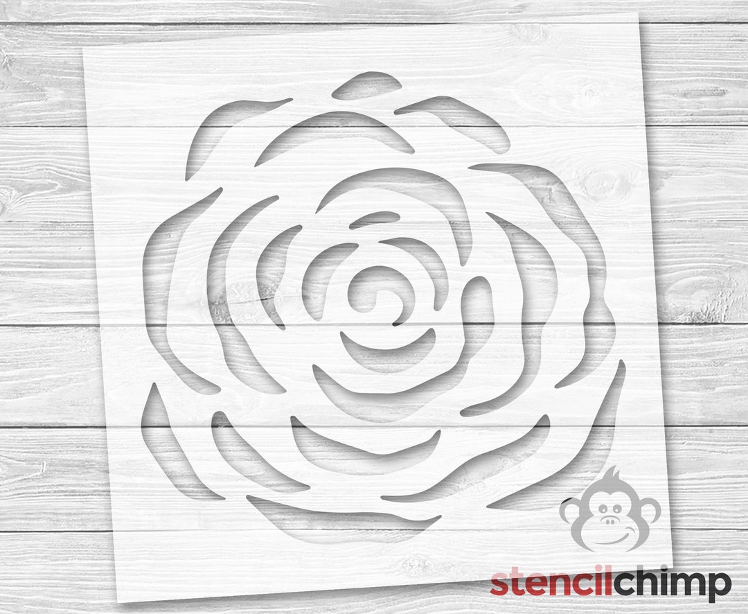 Peony Stencil | Flower Stencil for DIY Crafts | Springtime Stencil for ...