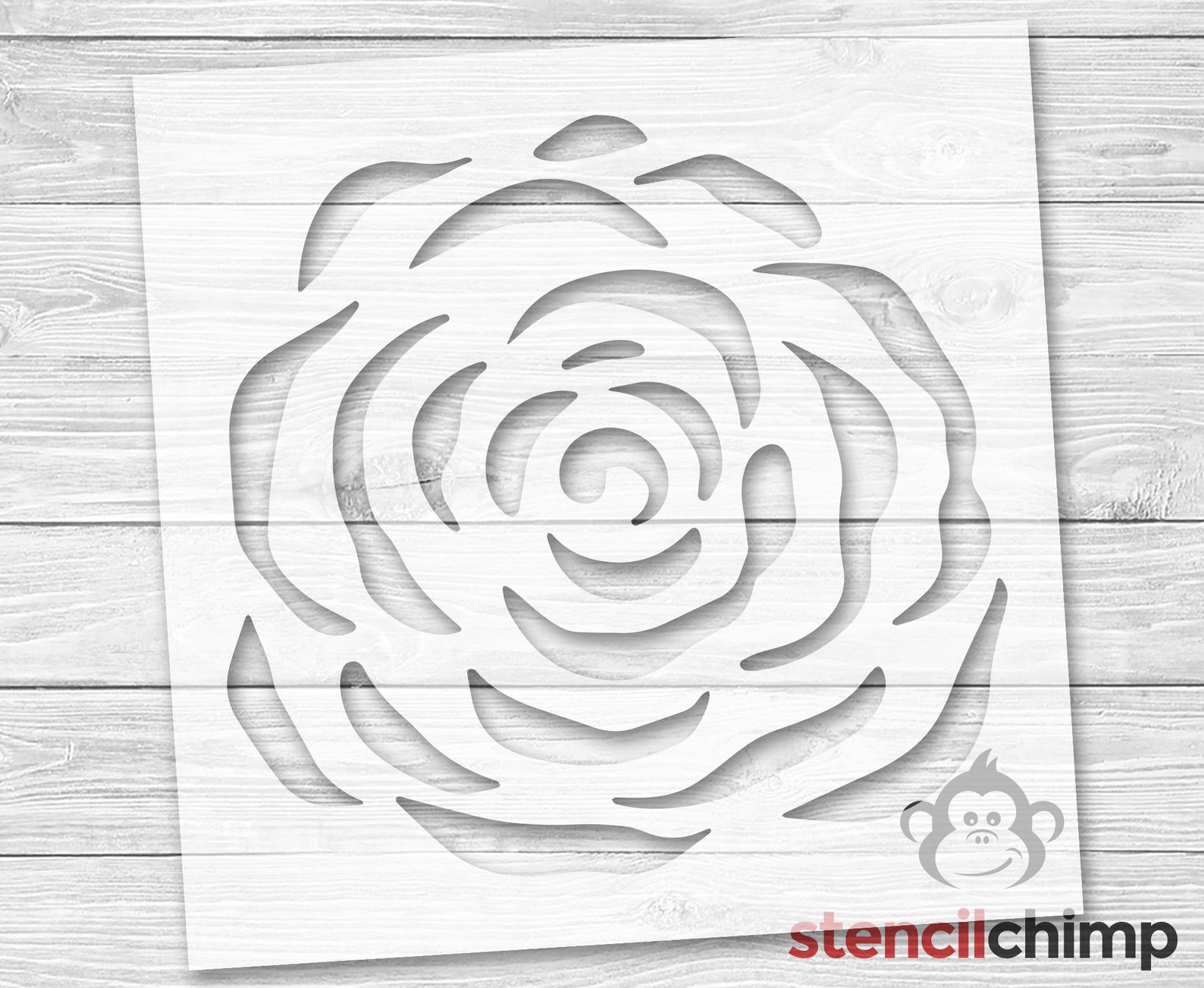Peony Stencil Flower Stencil for DIY Crafts Springtime | Etsy