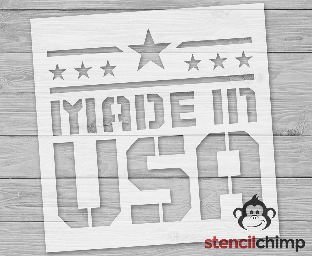 Stencil, Made in USA Stencil, Patriotic Stencil for Wood Sign, Reusable ...