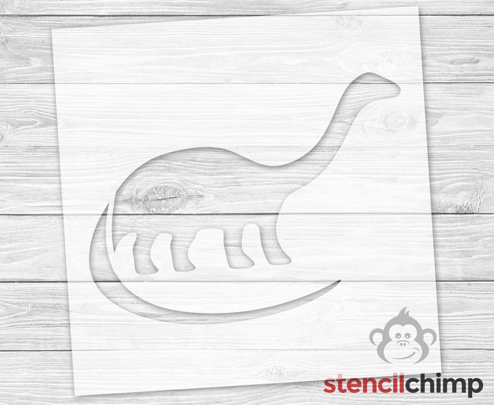 Brontosaurus Stencil Dinosaur Stencil Dinosaur Silhouette - Etsy
