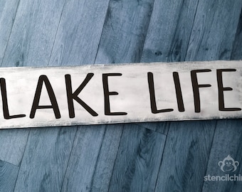 Lake Fishing Stencil Reusable Lake Fishing Stencil Art Stencil DIY ...