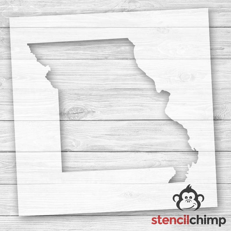 Stencil, Missouri State Outline Stencil | Missouri Stencil | US Map ...