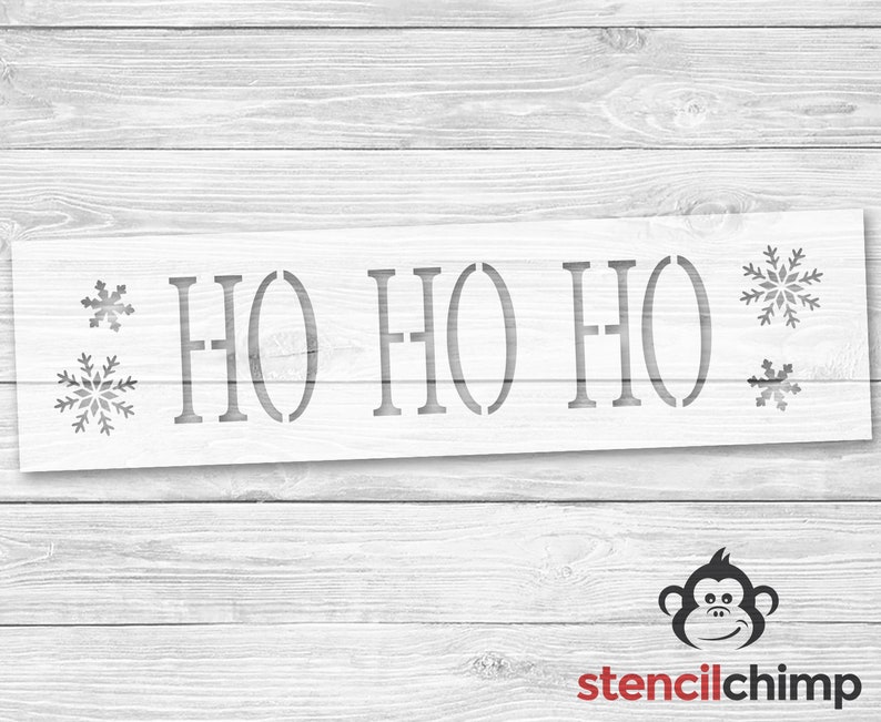 Ho Ho Ho Stencil Christmas Stencil Santa Stencil Xmas - Etsy UK
