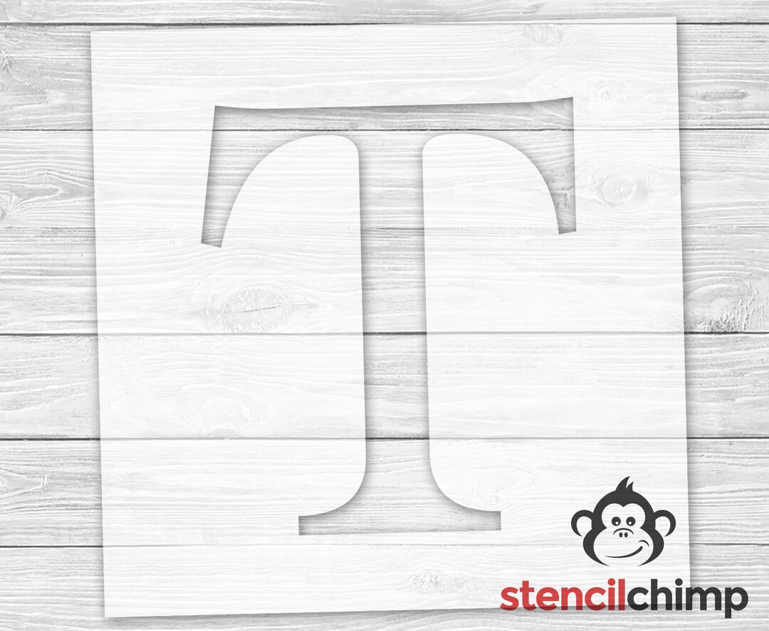 Letter T Stencil for Sign, Serif Letter Stencil, Monogram Letter ...