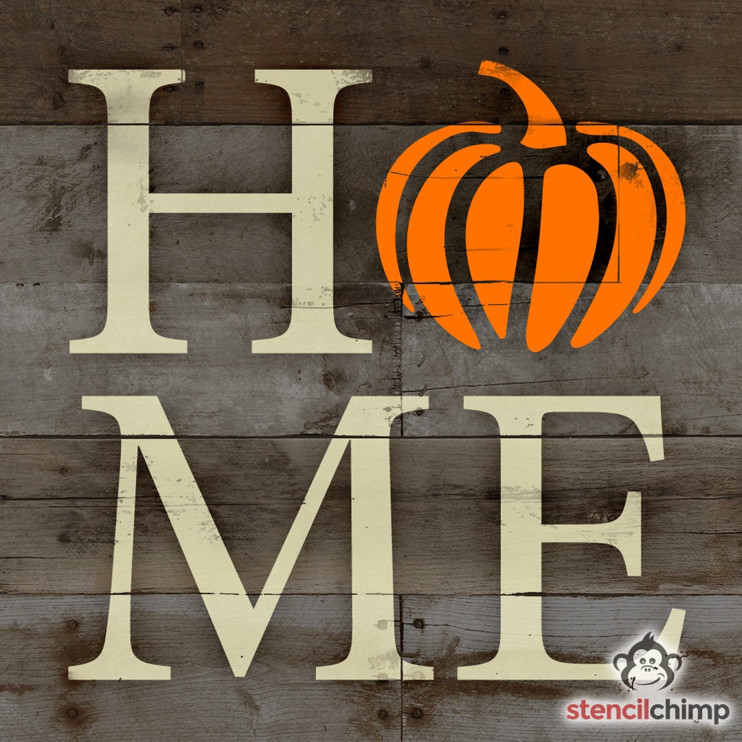 Home Fall Stencil | Pumpkin Stencil | September October Stencil ...