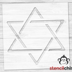 Star of David Stencil | Hanukkah Stencil | Jewish Religion Stencil ...