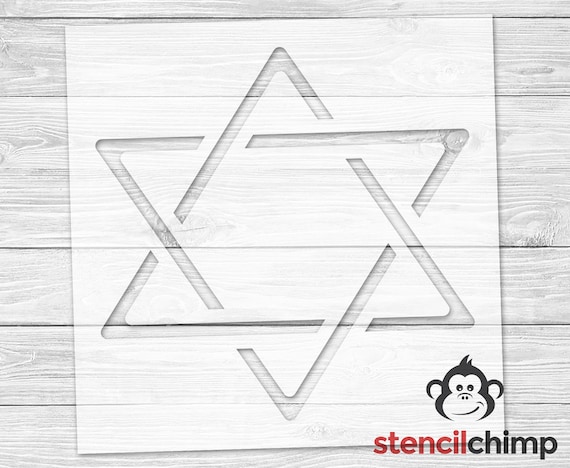 Star of David Stencil Hanukkah Stencil Jewish Religion | Etsy