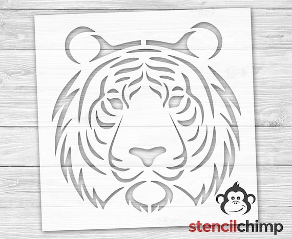Tiger Pumpkin Stencil