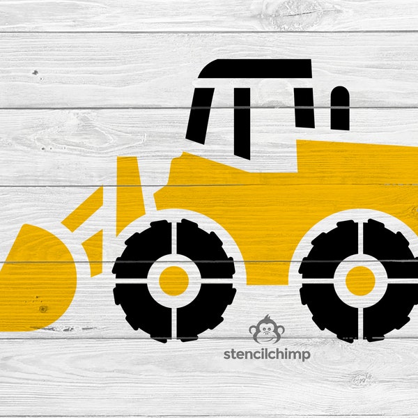 Construction Vehicle Stencil - Etsy