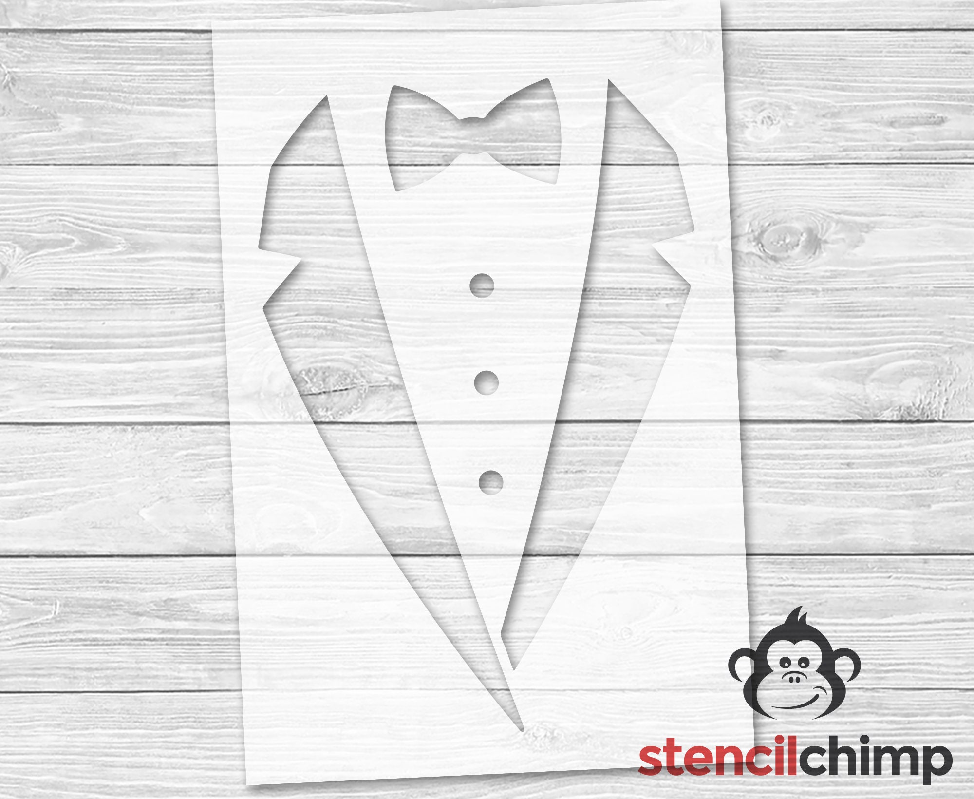 Tuxedo Stencil | Tux Stencil for Wood Sign | Funny Stencil | Dress up ...